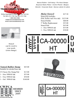 ISPM-IPPC Certification Stamp